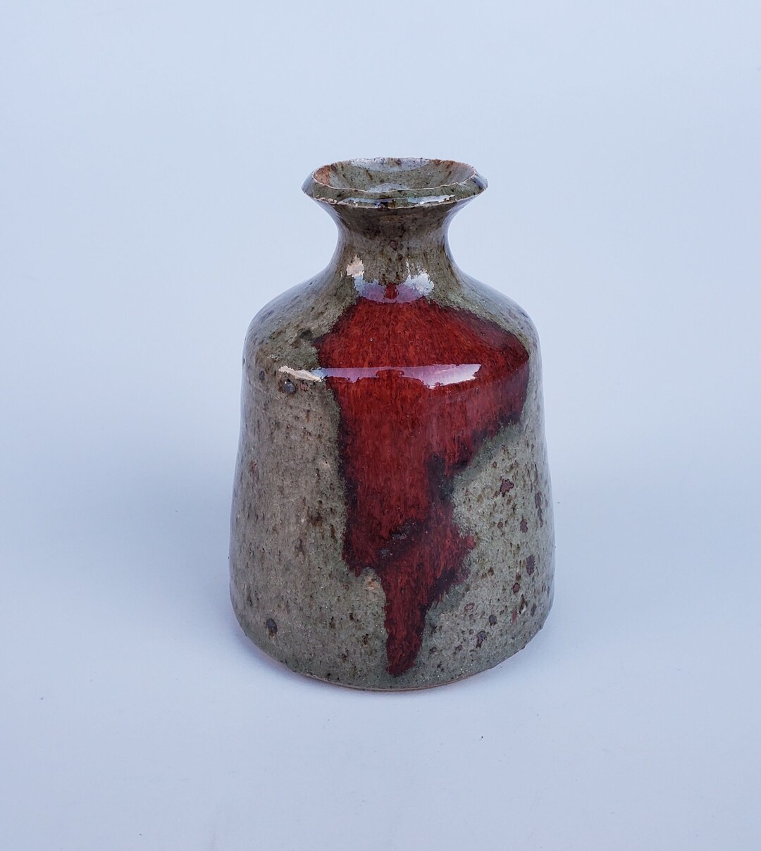 Franz Kriwanek Colorado Studio Pottery Vase - Red Drip Glaze Vase ...