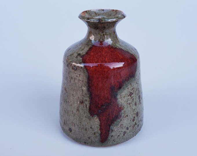 Franz Kriwanek Colorado Studio Pottery Vase - Red Drip Glaze Vase ...