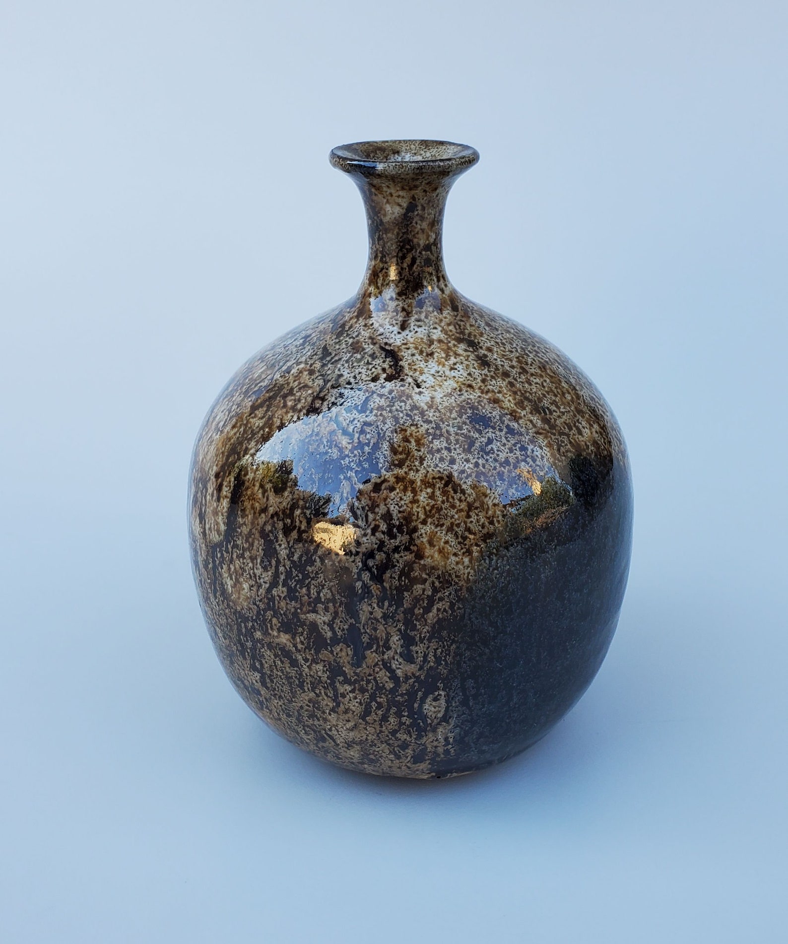 Ben Bieri Northwest Studio Pottery Bottle Form Weed Pot Vase - Etsy