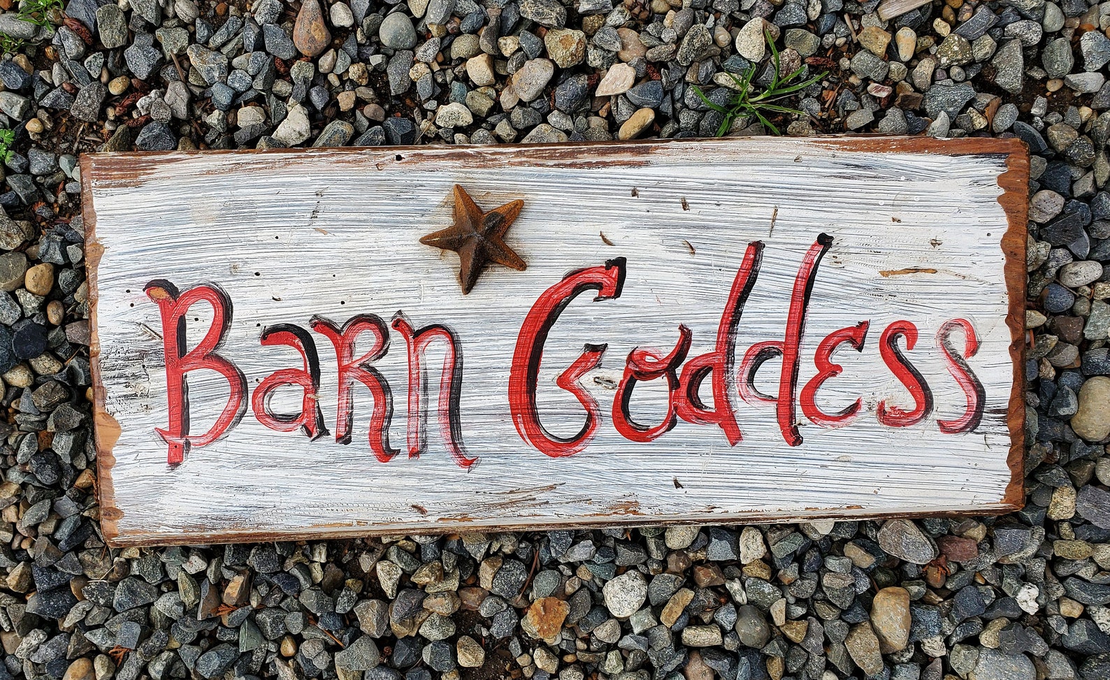 Vintage Farm House Style Barn Goddess Wooden Ship Lap Sign | Etsy