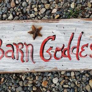 Vintage Farm House Style Barn Goddess Wooden Ship Lap Sign | Etsy