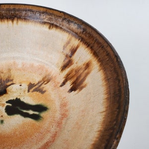 Jack Turner Stoneware Large Flaring Compote Bowl - Vertical Carved ...