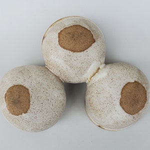 Mid Century Style Studio Pottery Triple Conjoined Condiment Bowl ...