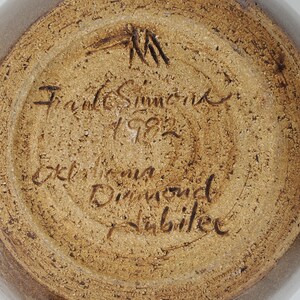 Frank C. Simons Oklahoma Studio Pottery Vase - Hand Made for the ...