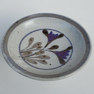 John Fassbinder Studio Pottery Decorated Compote Vase - Abstract Purple ...