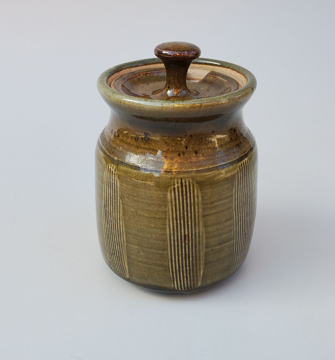Paul Lewing Northwest Studio Pottery Honey Pot Vase Hand Thrown Cool ...