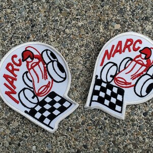 Vintage National Auto Racing Club Jacket Patches - NARC Sprint Car and ...