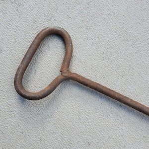 Antique Hand Forged Western Style Cattle Branding Iron - Big Letter P ...