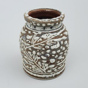Louis Mideke Northwest Studio Pottery Vase - White Textured Glaze ...