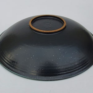 Mark Chamberlain Massive Decorated Studio Pottery Bowl - Black Matt ...