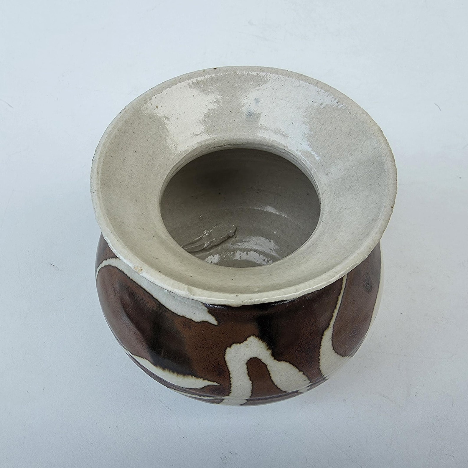 Eric Norstad Northwest Studio Pottery Vase - Hand Decorated Free Form ...