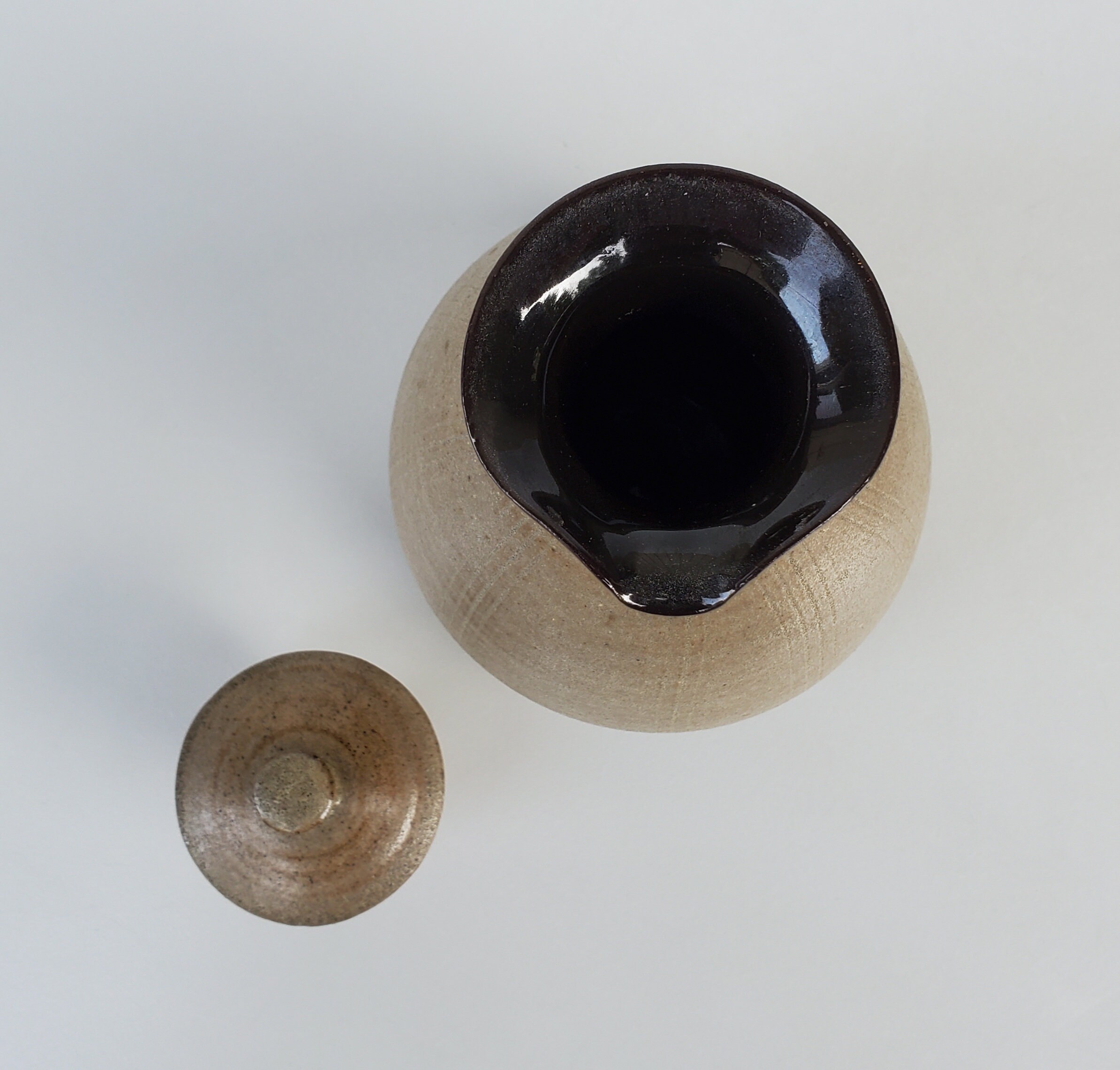 Louis Mideke Northwest Studio Pottery Cruet Bottle Vase With Stopper ...