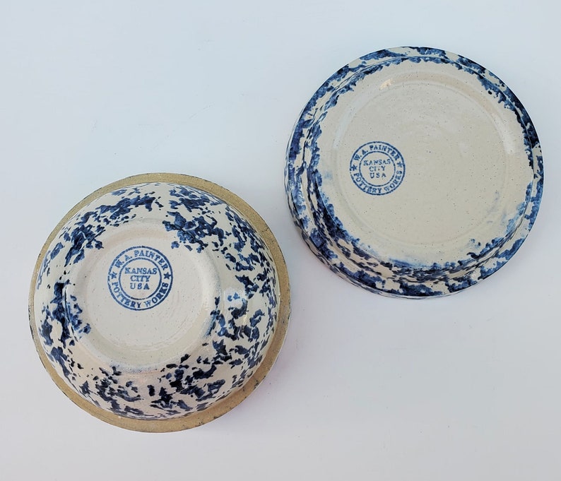 W A Painter Pottery Works Stoneware Merry Christmas and Happy New Year ...