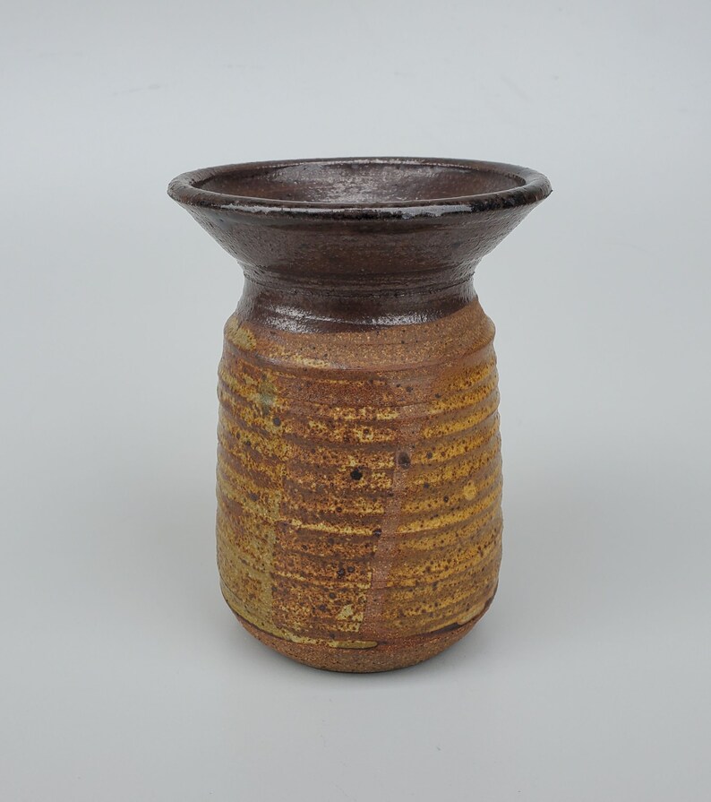 William Creitz Oregon Studio Pottery Stoneware Vase - Flaring Rim With ...