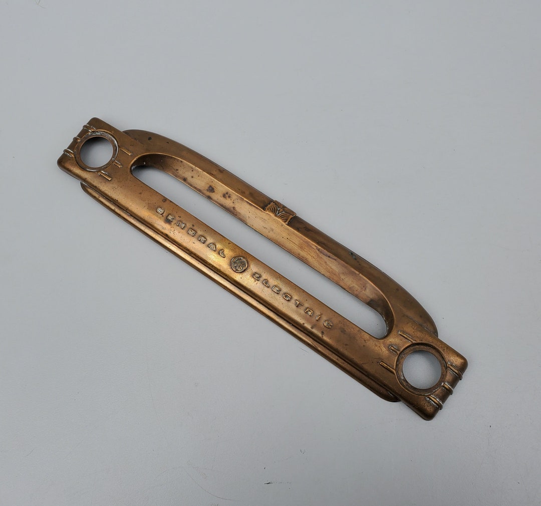 Vintage 1930's GE Tombstone Shortwave Radio Brass Face Plate Tuning ...