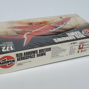 Airfix Red Arrows British Aerospace Hawk Royal Air Force Jet - Etsy