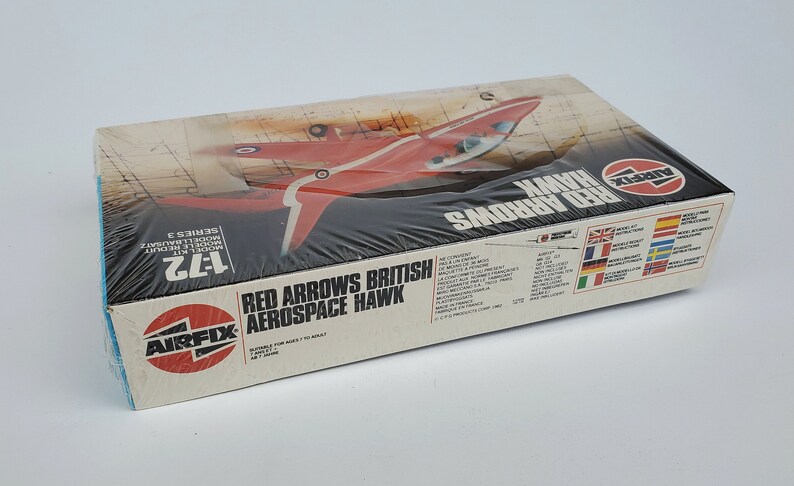 Airfix Red Arrows British Aerospace Hawk Royal Air Force Jet | Etsy