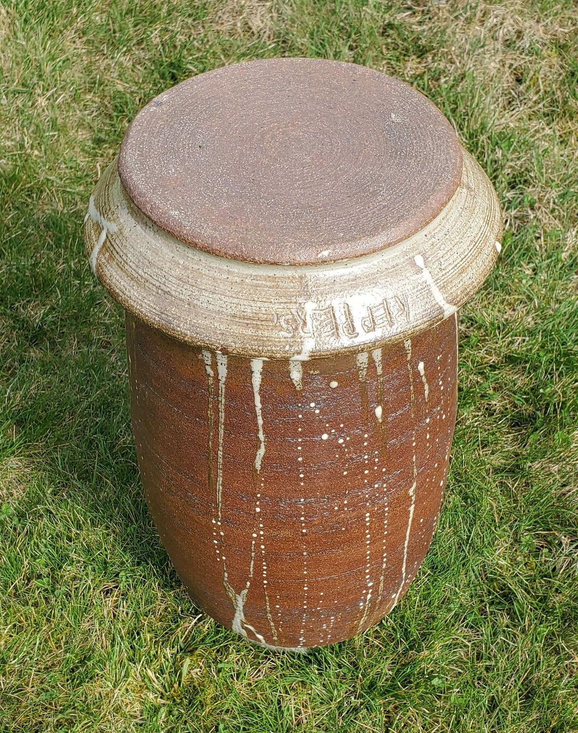 Ken Keppers Wisconsin Studio Pottery Floor Vase Wood Fired | Etsy
