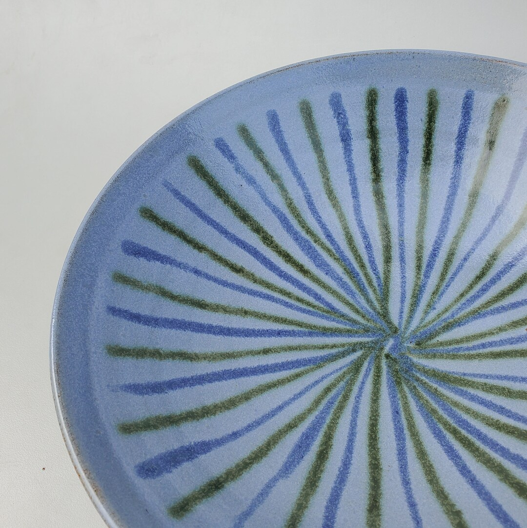 Eunice Prieto Dameron Decorated Studio Pottery Bowl - MCM Linear Design ...