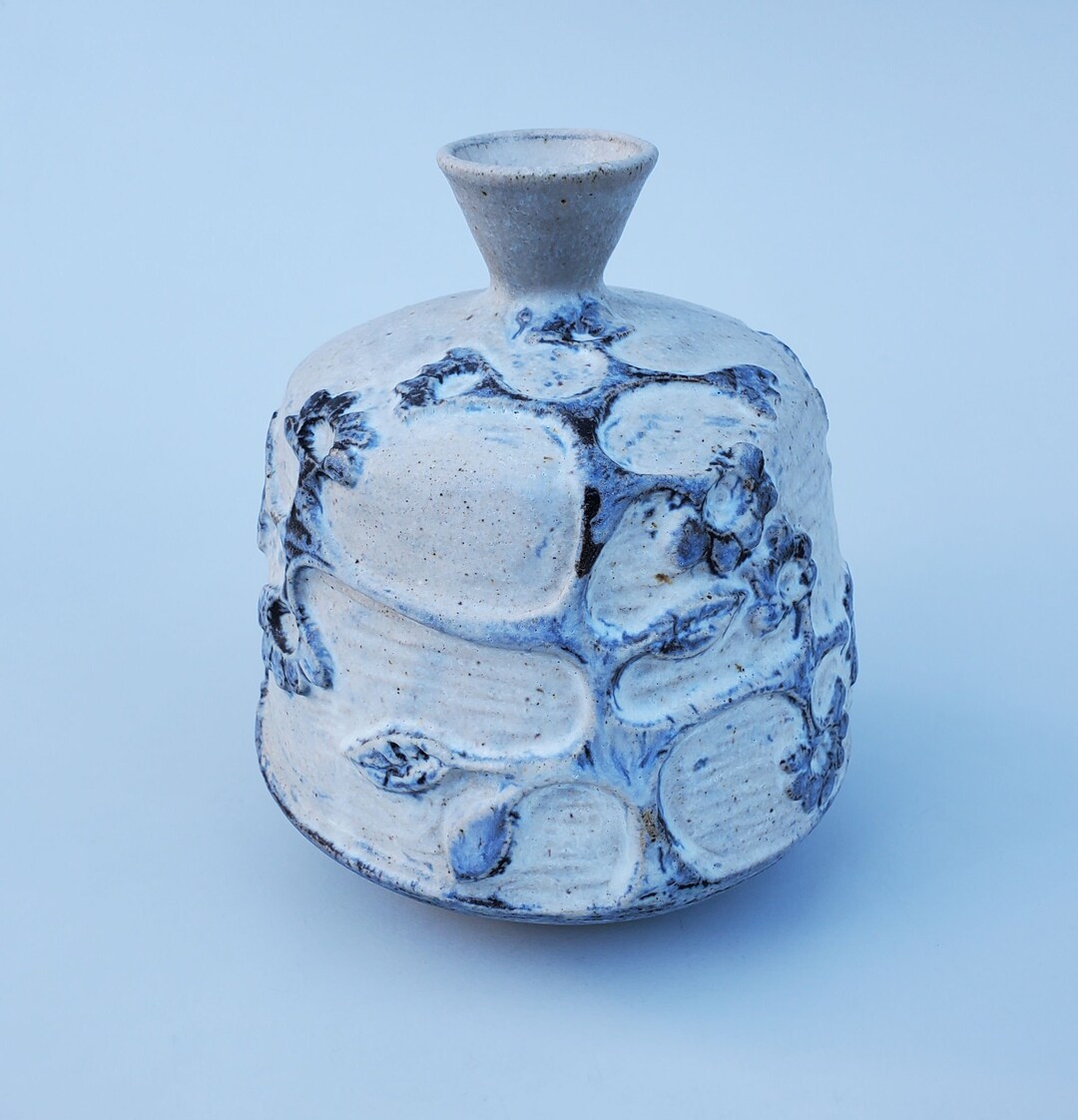 Barbara Brotman Northwest Deeply Carved Studio Pottery Vase ...