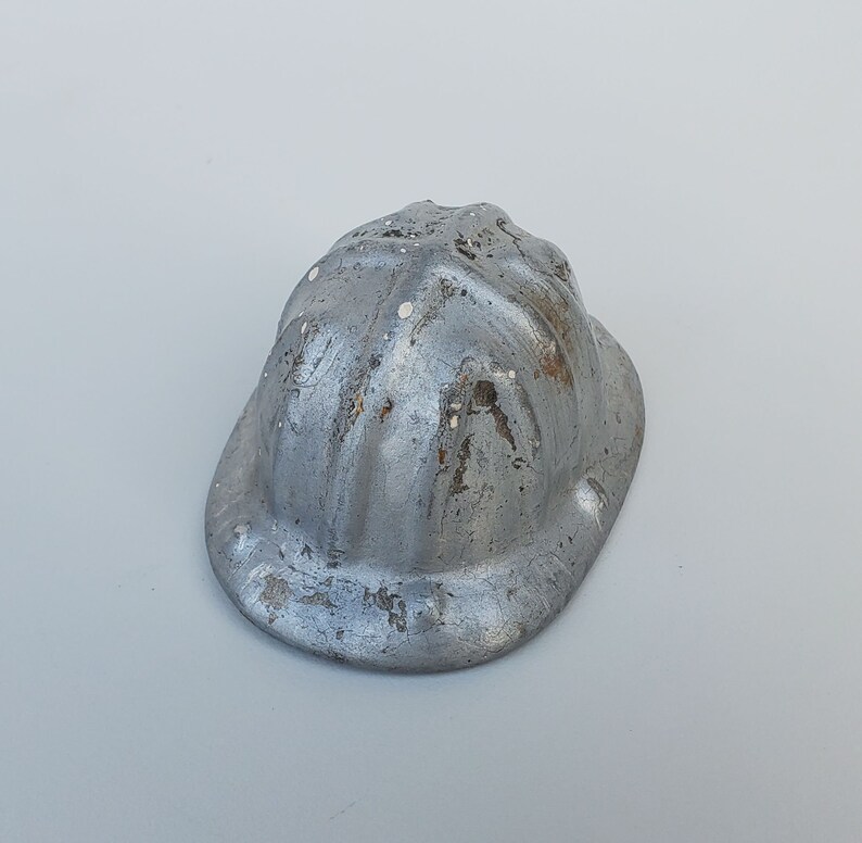 Vintage Mini Silver Hard Hat Novelty Paperweight 3.5 - Etsy