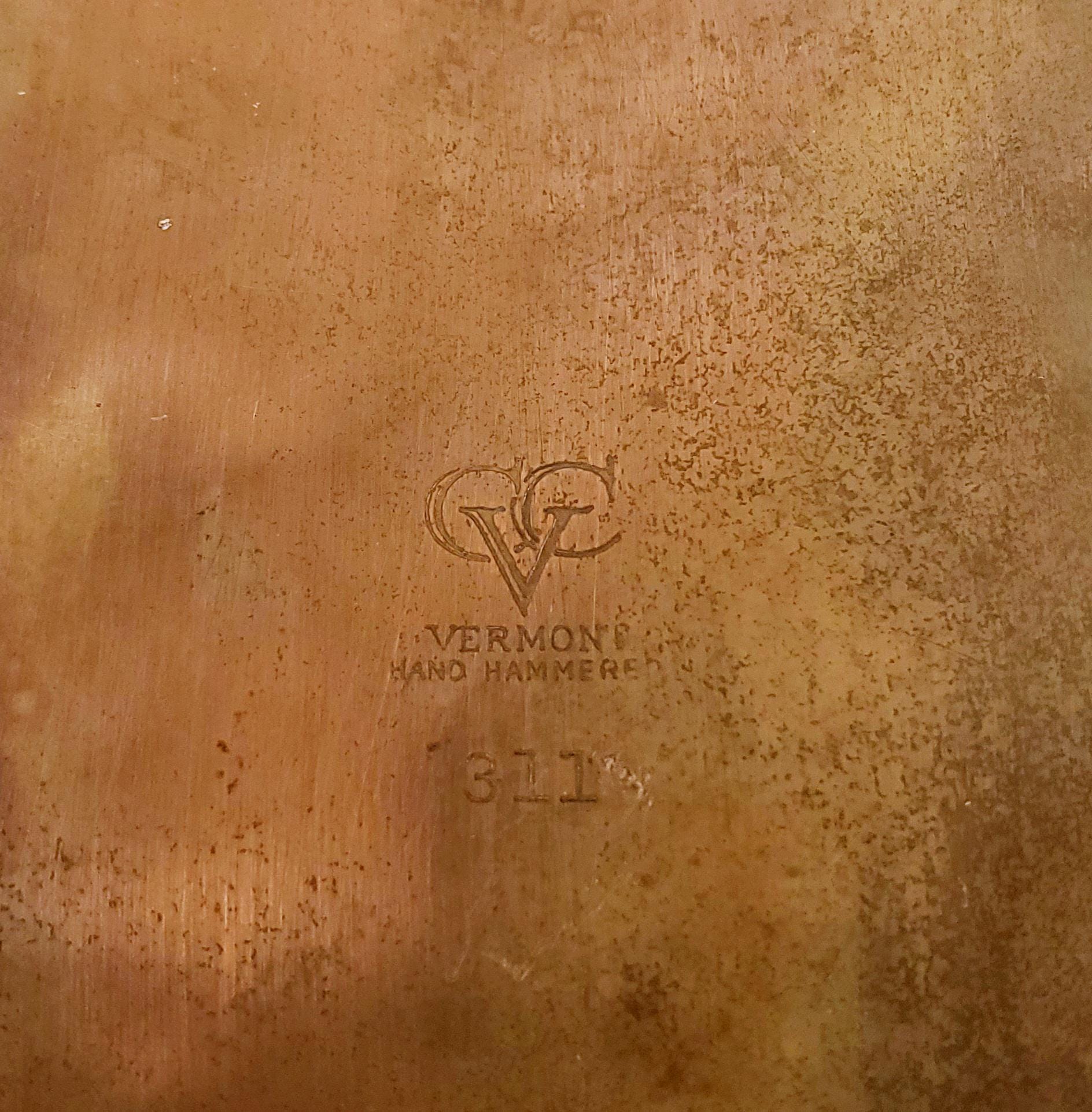 Vermont Hand Hammered Copper Company Candleholders - Triple Candle ...
