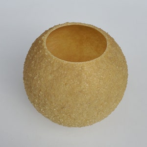 Mid Century Era Chucky Lava Rock Round Lamp Shade Fiberglass Shade With ...