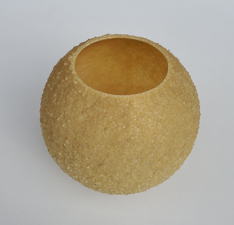 Mid Century Era Chucky Lava Rock Round Lamp Shade Fiberglass | Etsy