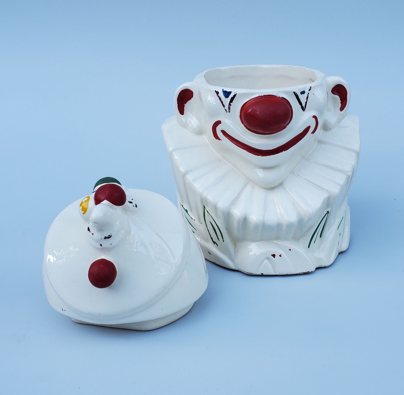 Vintage Mccoy Art Pottery Circus Clown Cookie Jar 1940's - Etsy