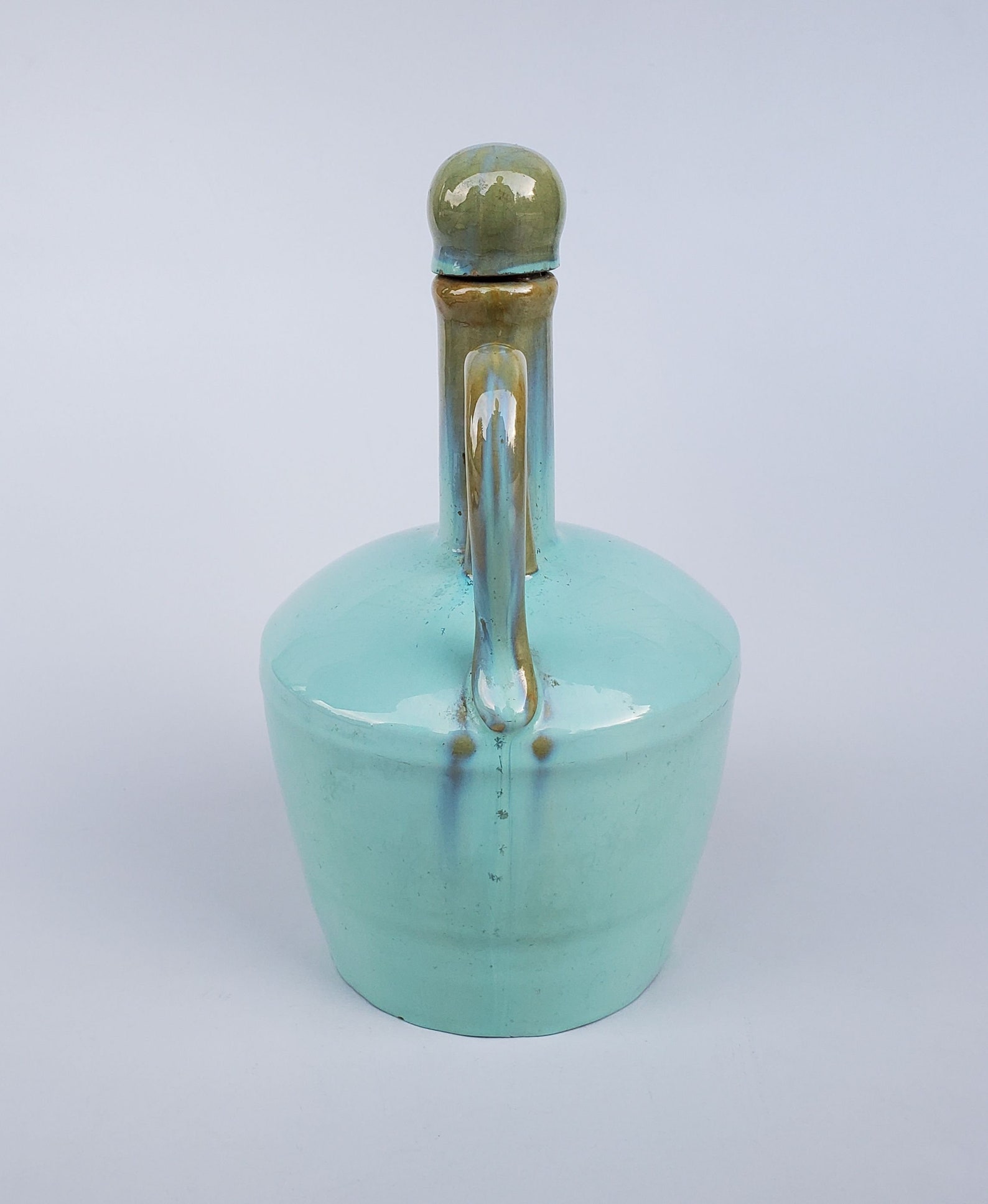 Fulper Art Pottery Musical Jug With Stopper Flemington New Jersey Green ...