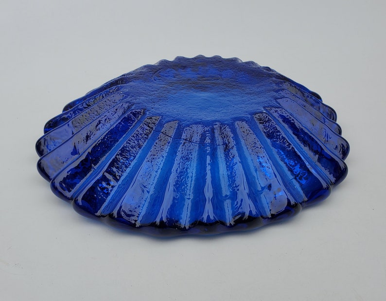 Blenko Glass Cobalt Blue Art Glass Bowl Model 6112-S - Etsy