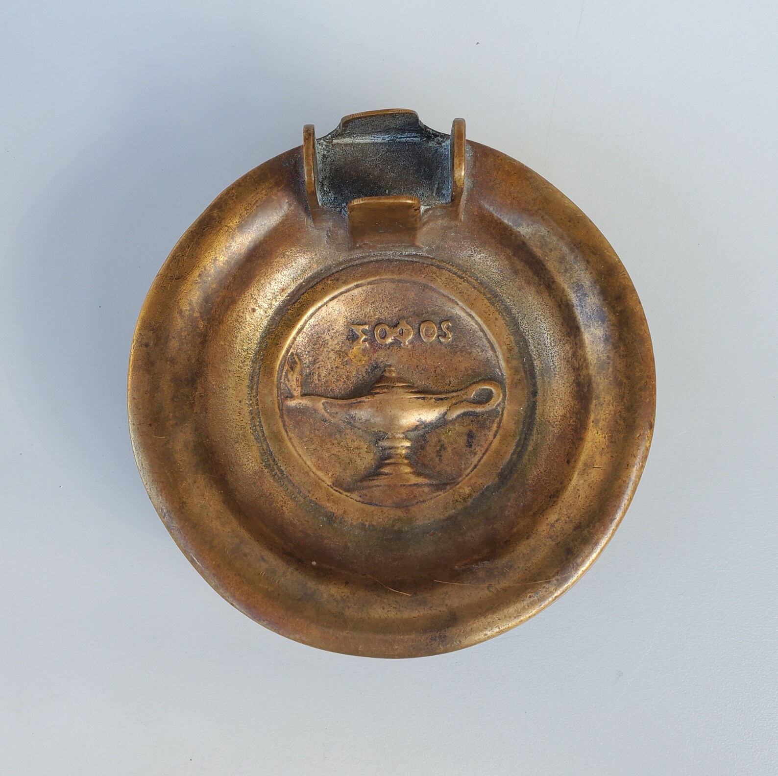 Norman D. Bishop Solid Cast Bronze Ashtray and Matchholder- Los Angeles ...
