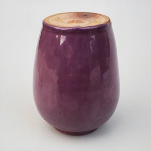 Anton Lang German Pottery Vase - Oberammergau Germany Potter - Purple ...