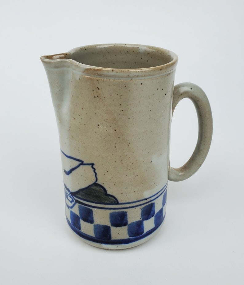 Debbie Dean Decorated Large Pitcher White Hand Painted Goose | Etsy