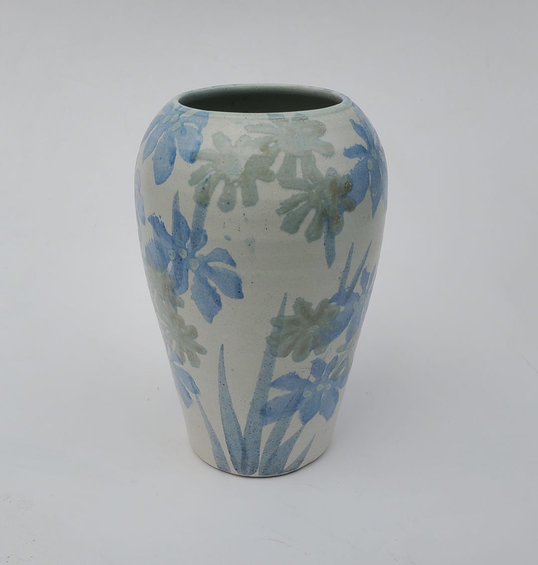Conwy Studio Pottery Vase North Wales - Blue and Green Welsh Hand ...