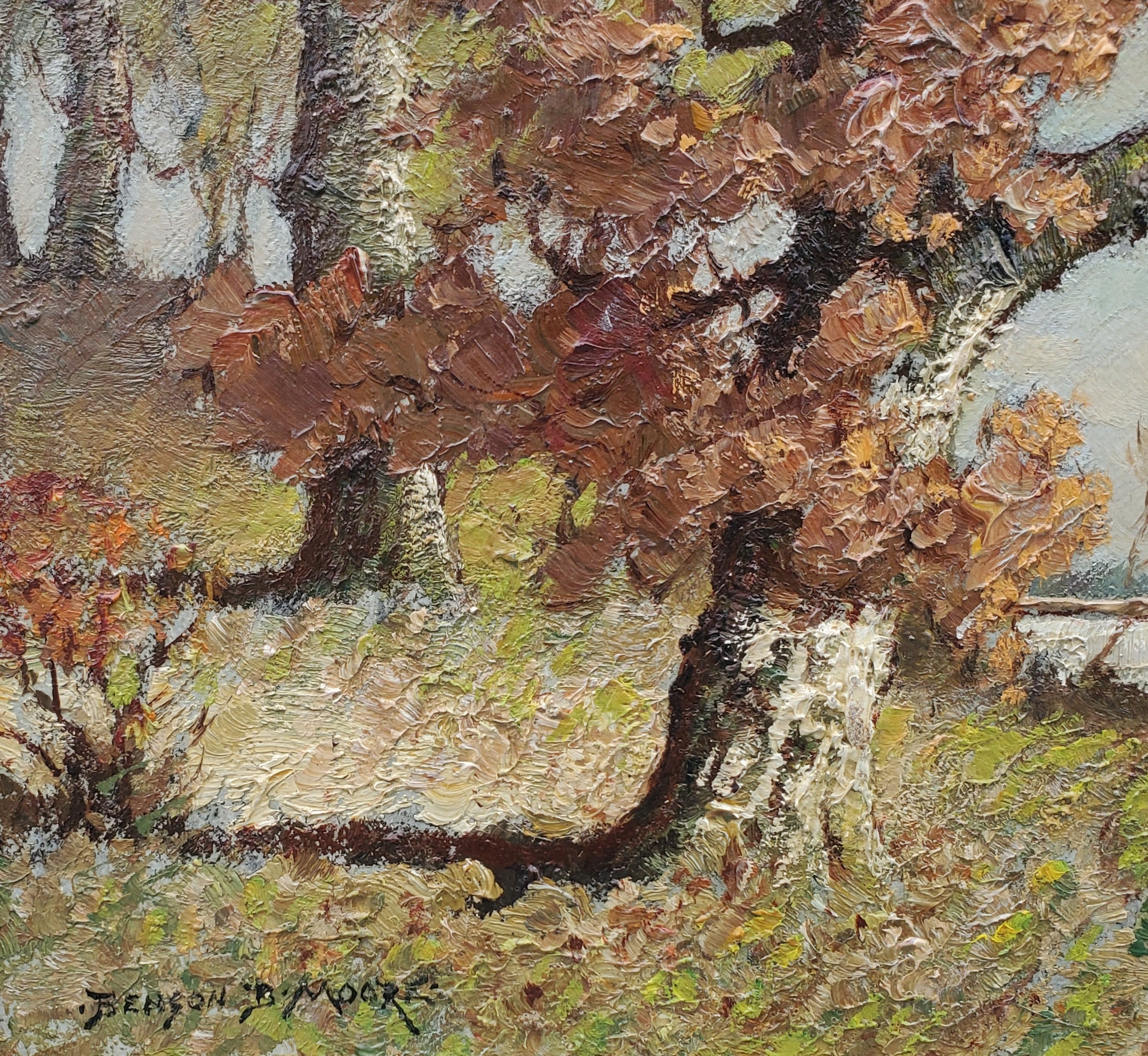 Benson Bond Moore Listed Washington DC Artist - Scenic Landscape Oil ...