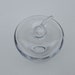 Blenko Art Glass Hand Blown Apple - Large Clear Glass Long Stem Apple ...