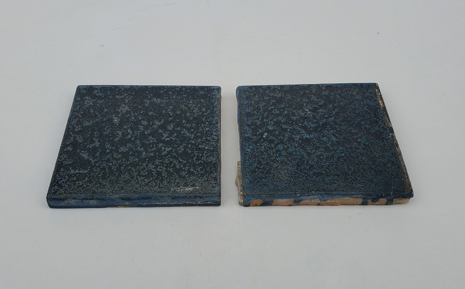 Early Strobl Arts and Crafts Era Pottery Tiles Curdled Blue | Etsy