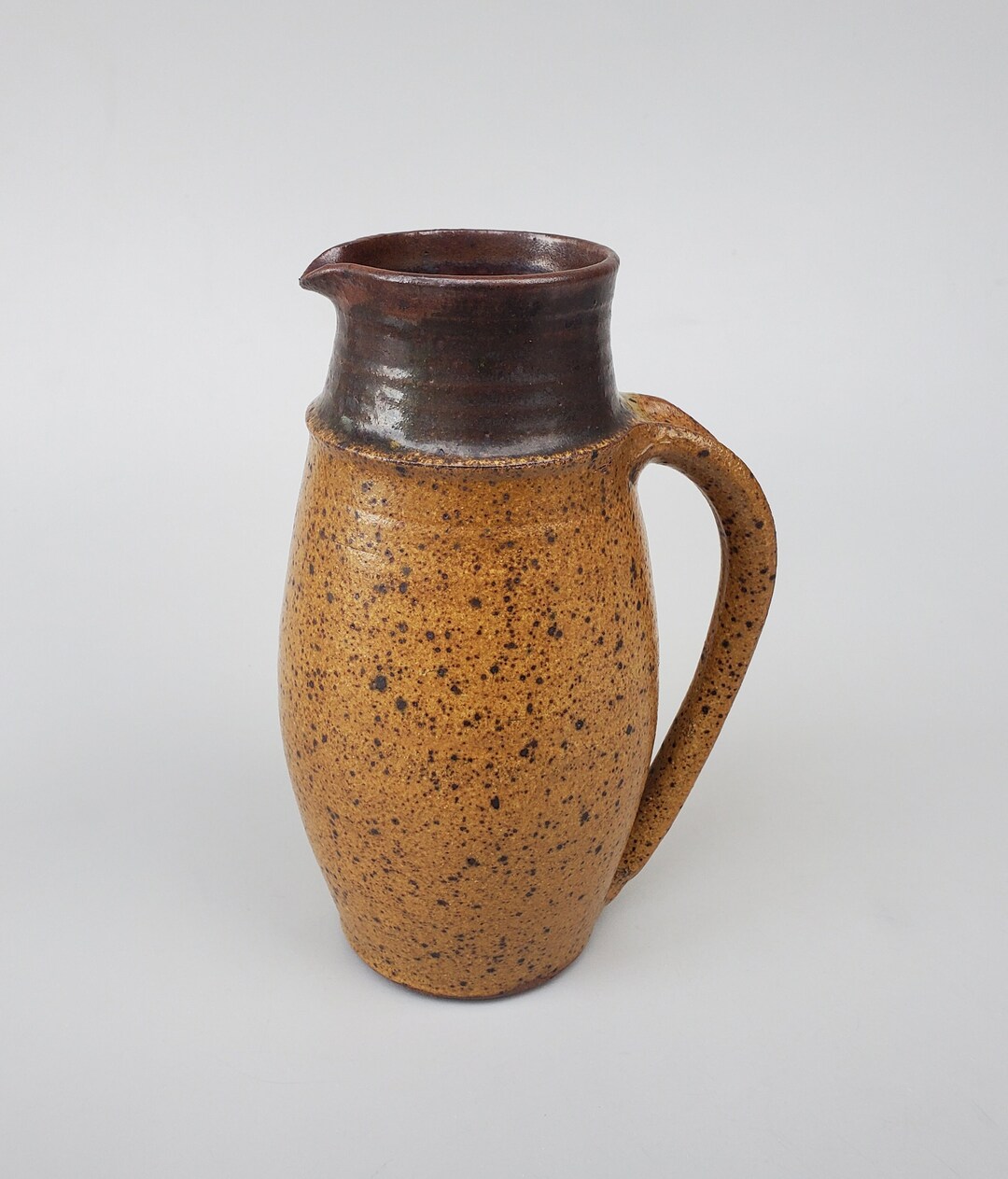 Ralph Lodewick Oregon Studio Pottery Hand Thrown Pitcher - Natural ...