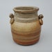 Jeff and Donna Tousley Studio Pottery Vase - Tapered Design With Curled ...