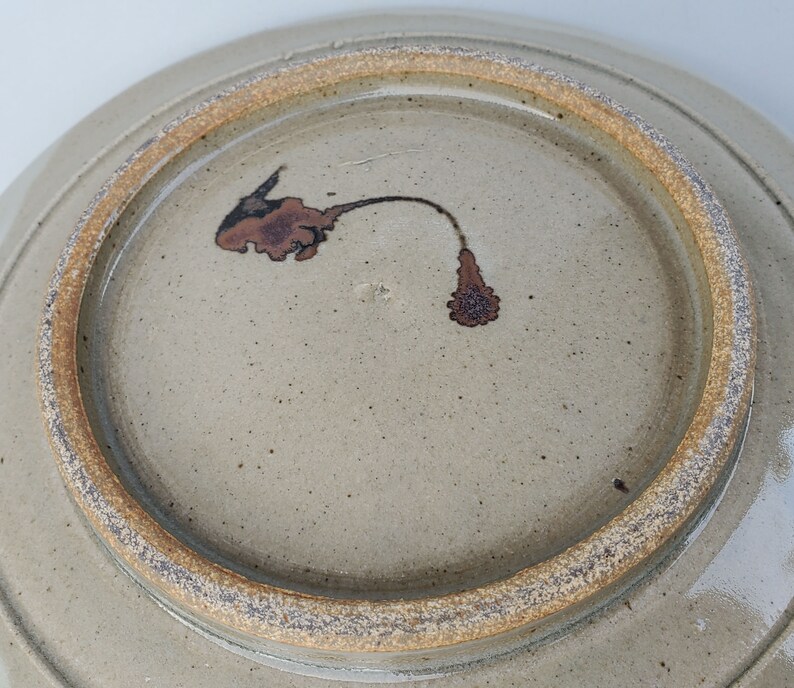 Eric Norstad Studio Pottery Decorated Leaf Plate - Asian Style Leaf ...