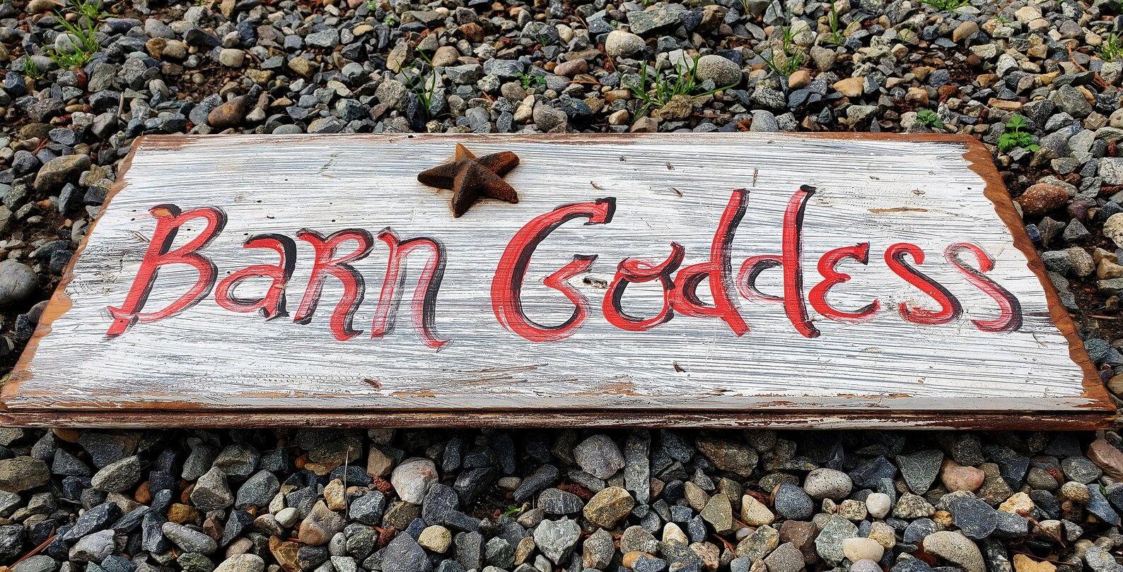 Vintage Farm House Style Barn Goddess Wooden Ship Lap Sign | Etsy