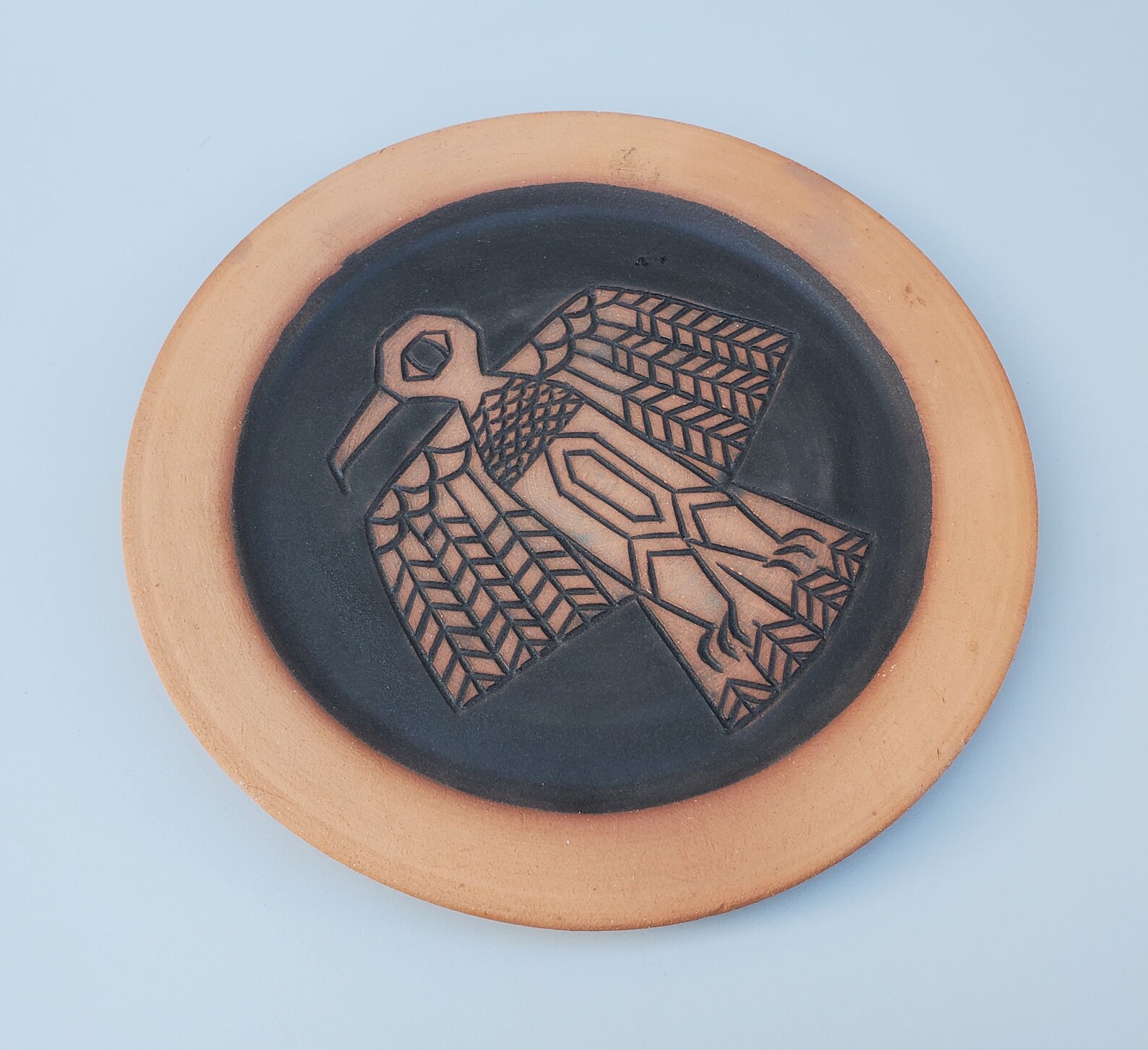 Orcas Island Pottery Decorated Pottery Plate Trudy Irwin - Etsy