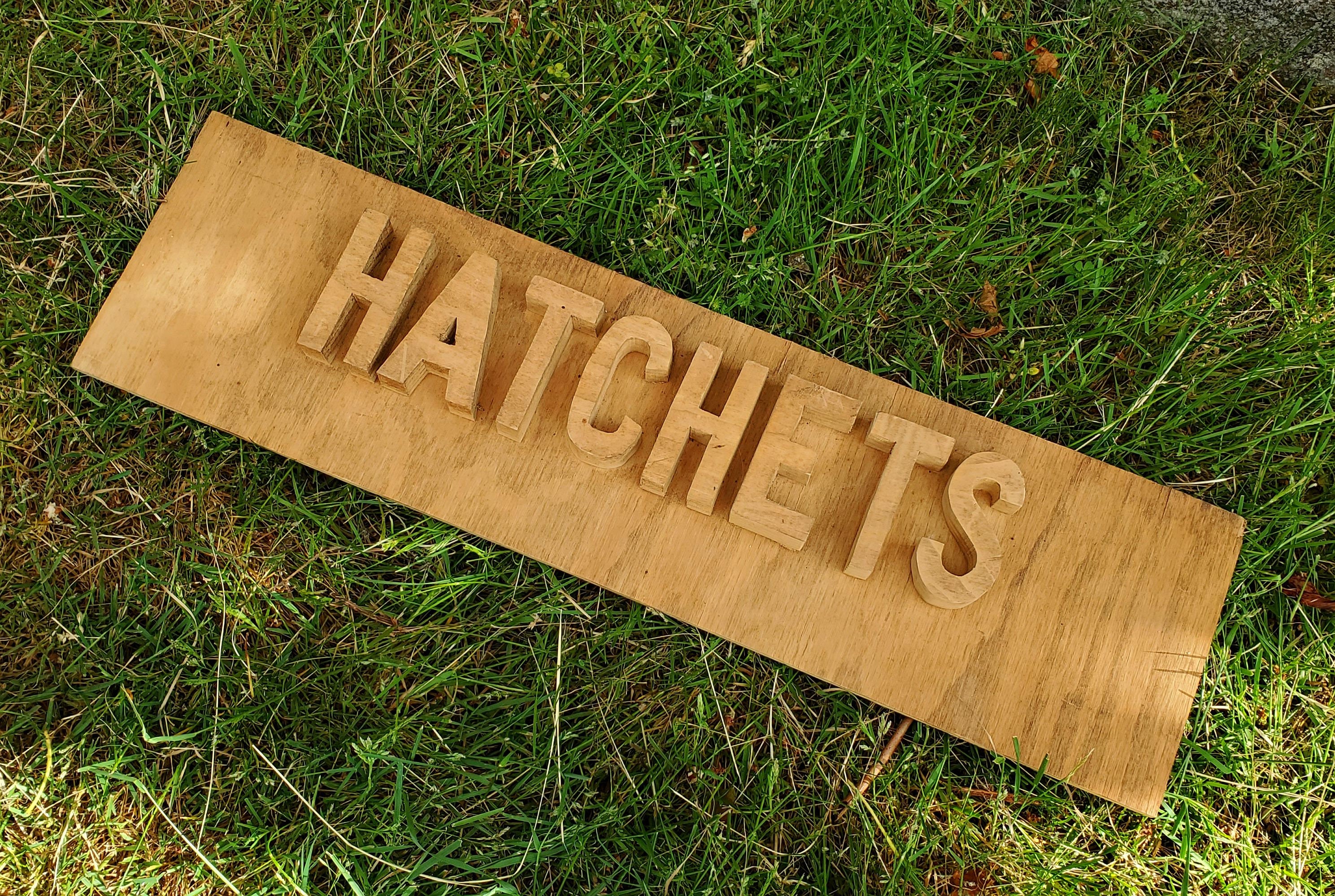 Vintage Hatchets Trade Show Collector Sign Hand Crafted | Etsy