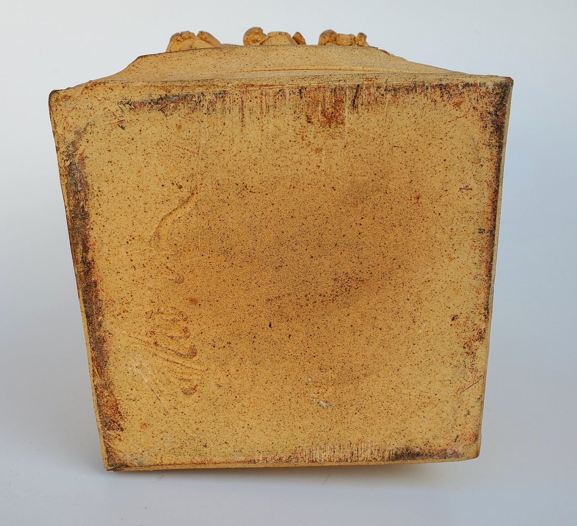 Larry Calhoun MFA Ohio Studio Pottery Large Brutalist Slab - Etsy