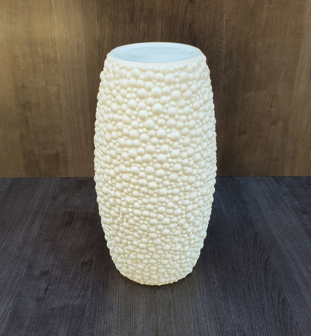 Retro Bubble Lamp Vase - Plastic Nubby Texture - Mid Century Era - 11.5 ...