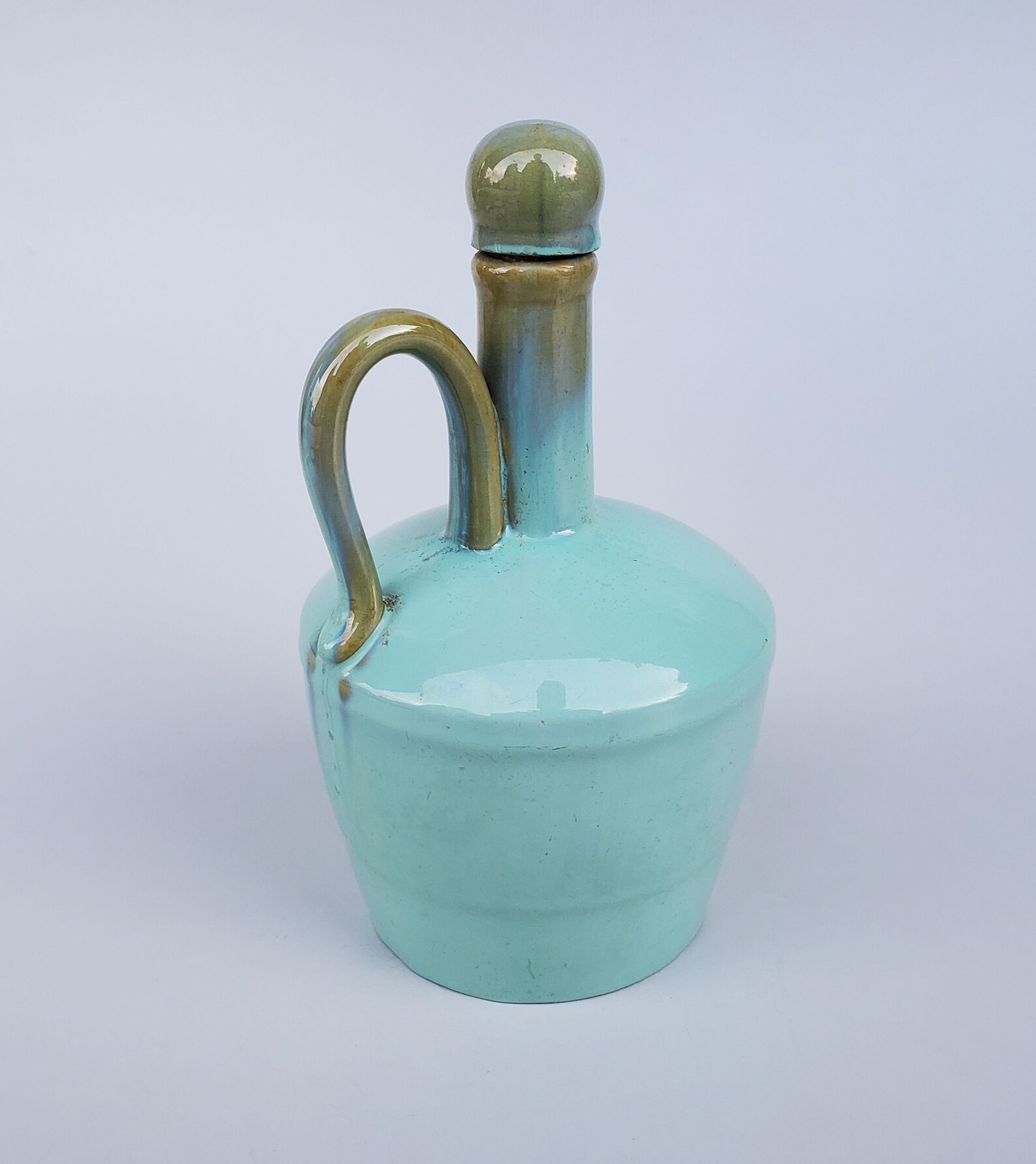 Fulper Art Pottery Musical Jug With Stopper Flemington New Jersey Green ...