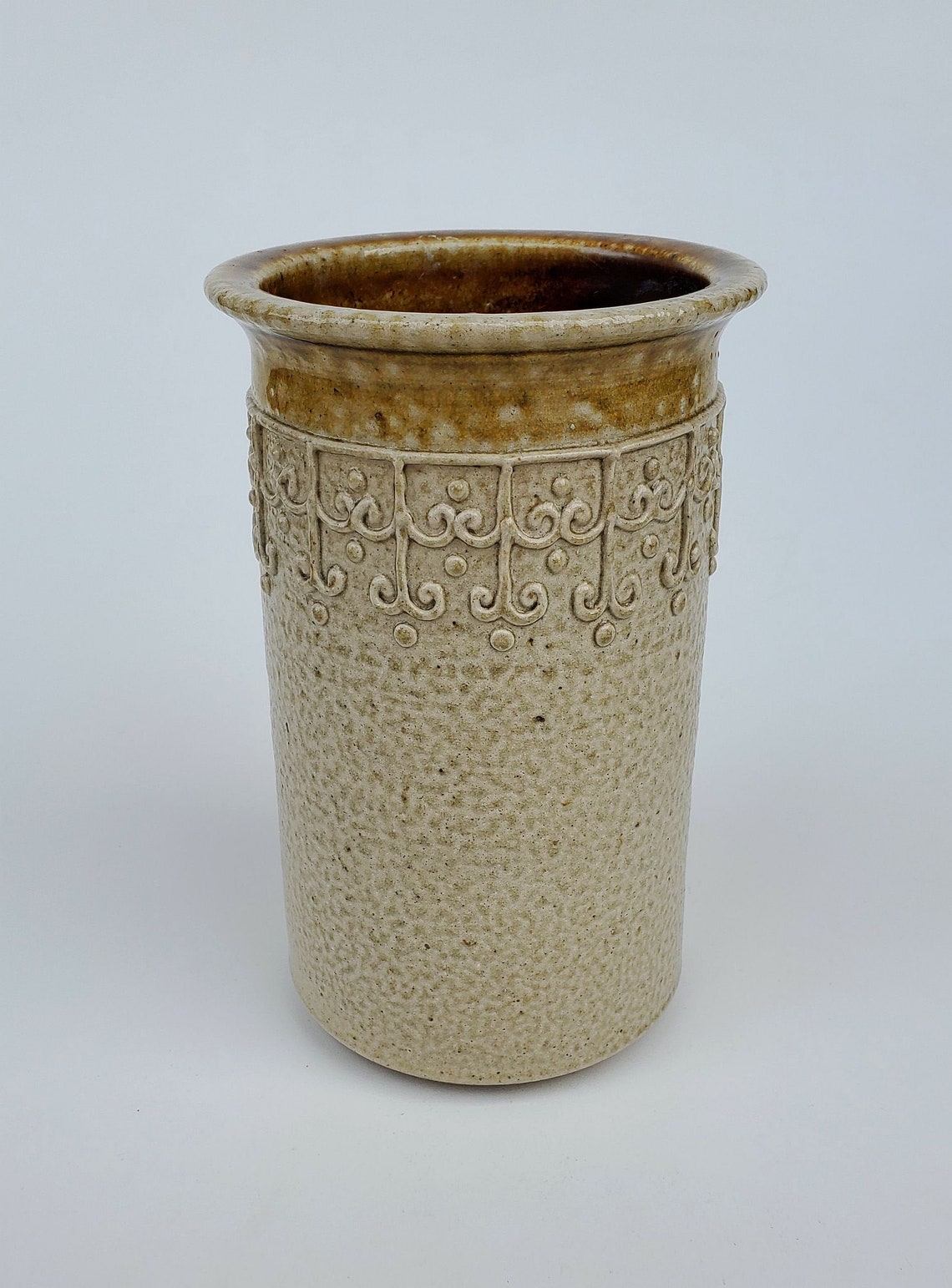 Jeff Proctor Salem Oregon Studio Pottery Vase Salt Glaze | Etsy