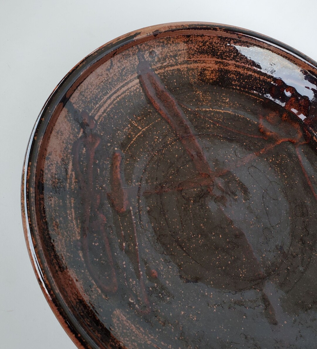 Ken Booth Northwest Studio Pottery Large Decorated Stoneware Bowl ...