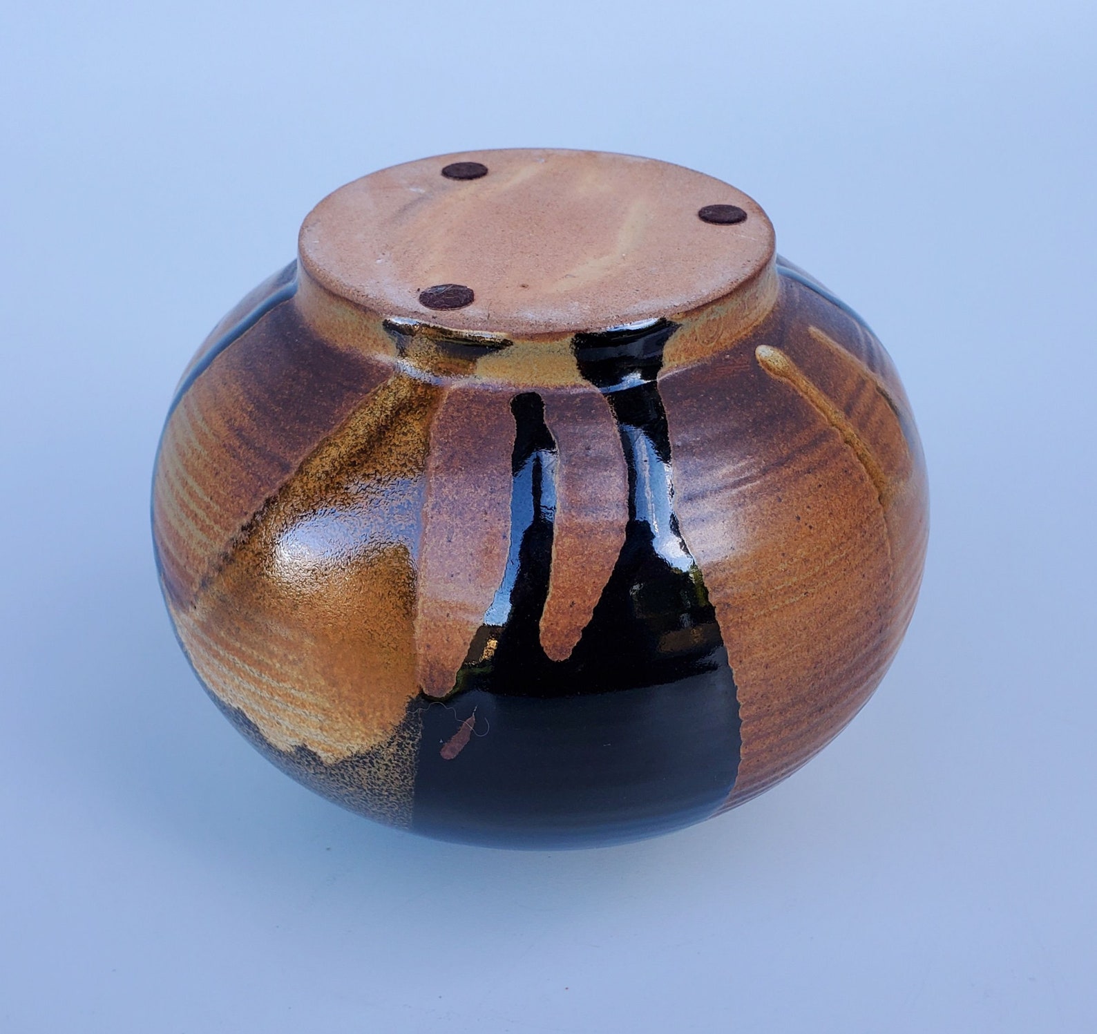 Pottery Craft Drip Glaze Pottery Vase Robert Maxwell Mid - Etsy